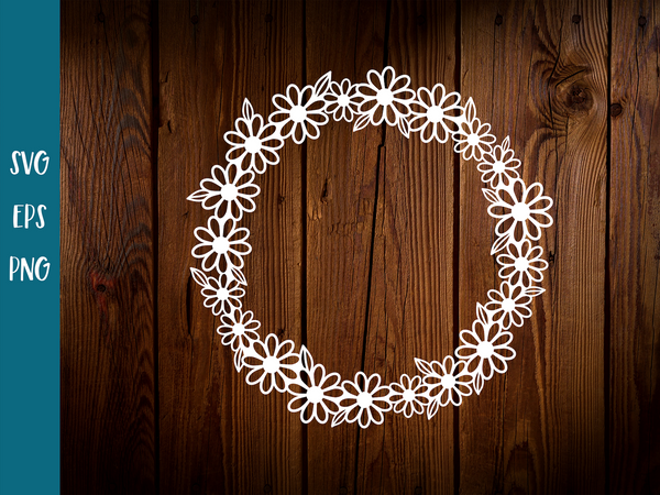 Daisy Chain Round Frame - SVG Digital File – Heart Supplies